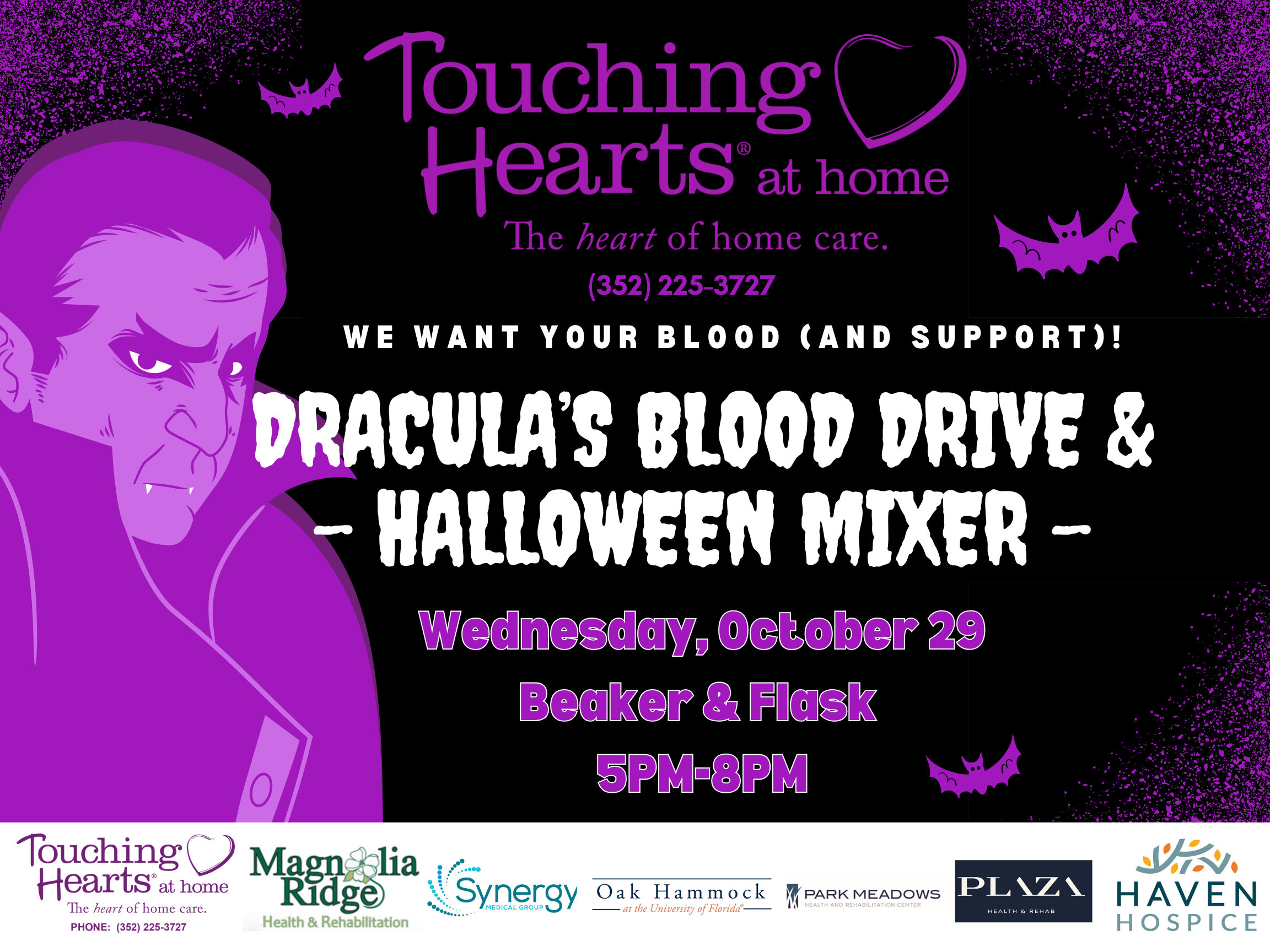 Senior Home Care: Dracula's Halloween Blood Drive & Mixer